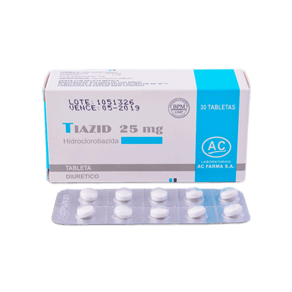 Tiazid 25 mg Tabletas